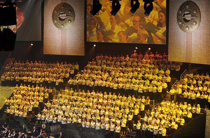 Ar koncertu “Arēnā Rīga” oficiāli atklāta 8.Pasaules koru olimpiāde ...