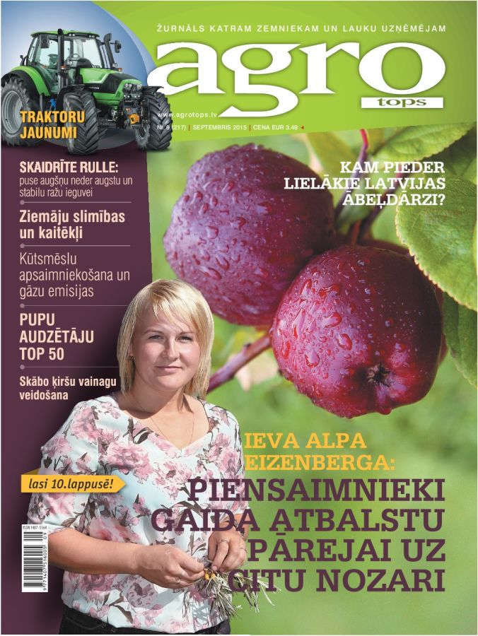 Lasi žurnālā “Agro Tops” 2015. gada septembrī! | LA.LV