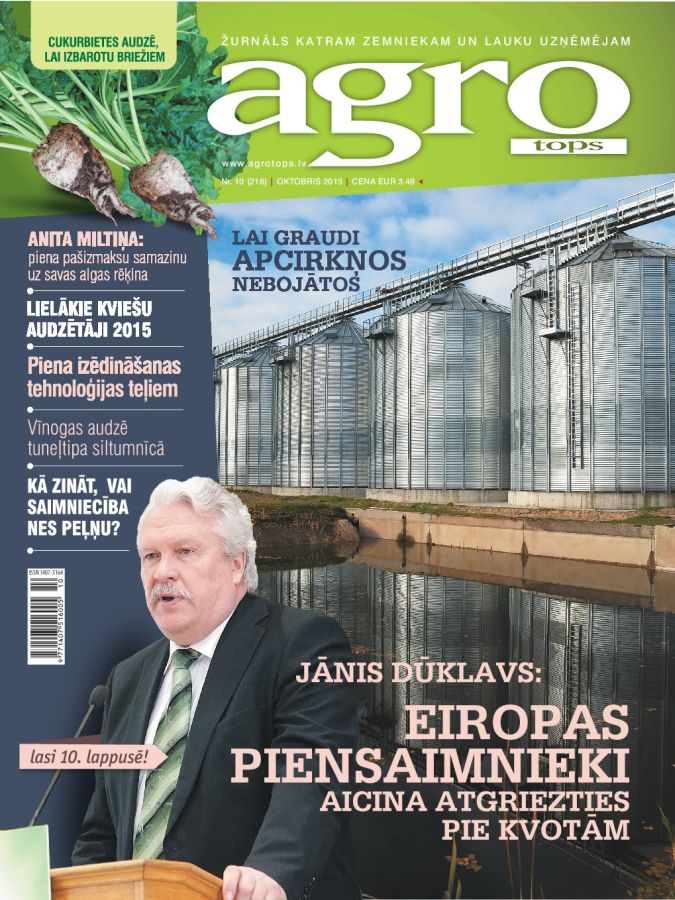 Lasi žurnālā “Agro Tops” 2015. gada oktobrī! | LA.LV