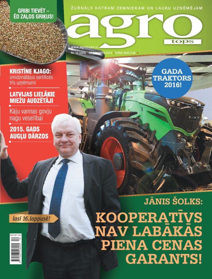 Lasi žurnālā “Agro Tops” 2015. gada decembrī! | LA.LV