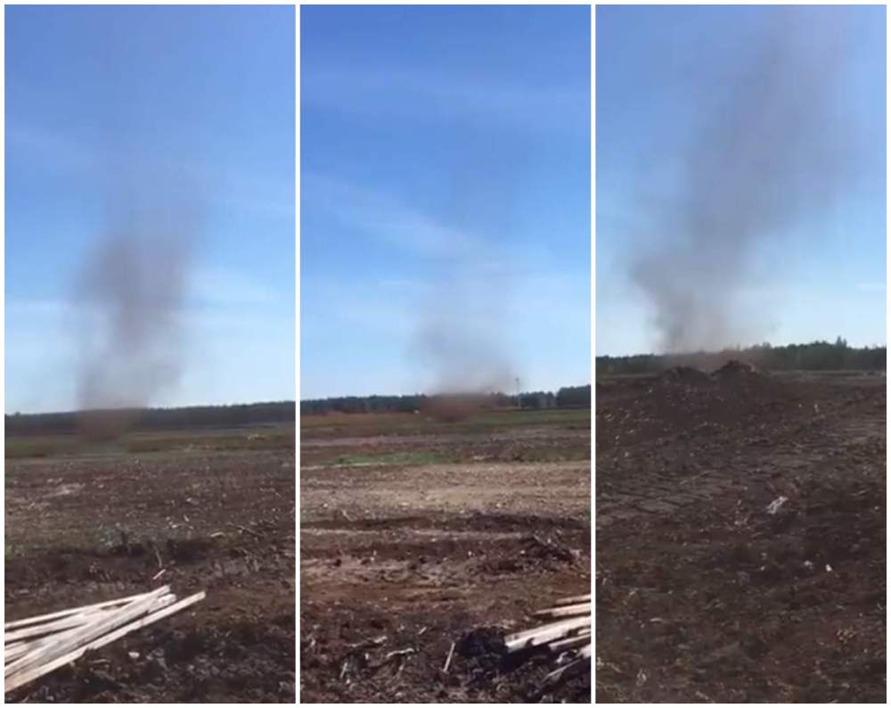 Zemgalē novēro dabas parādību – velna slota | LA.LV