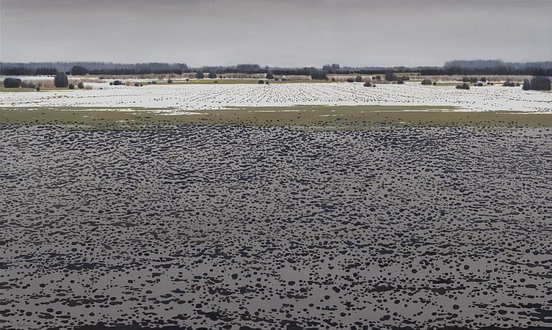 Cilvēka sajūtas gleznojot. Recenzija par Vijas Zariņas izstādi “Ainavas kods” | LA.LV