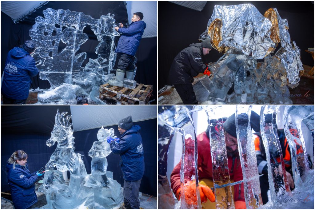 FOTO. Ieskaties ledus mākslā! Jelgavas Ledus skulptūru festivāls ...