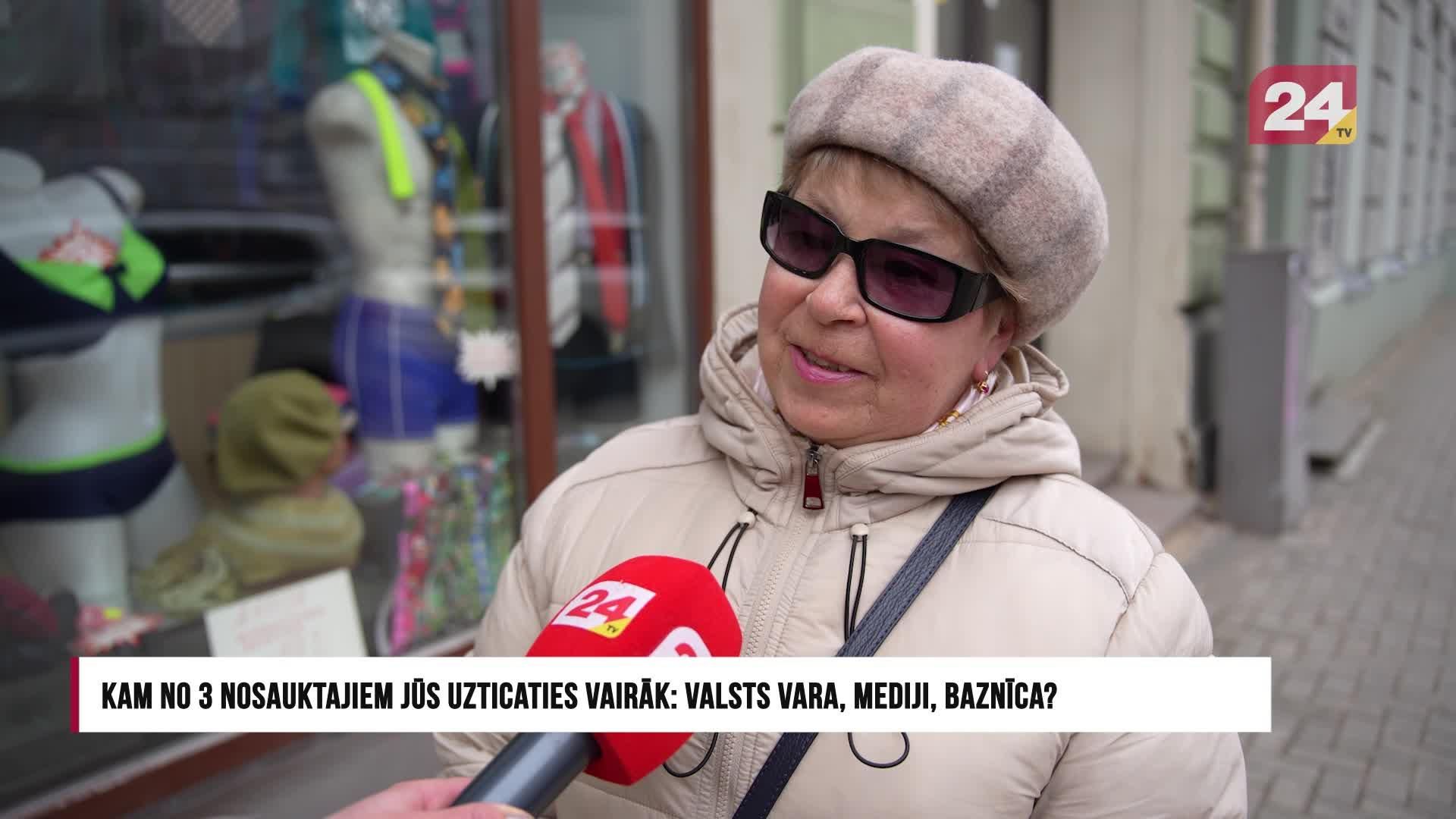 APTAUJA. Kam no trīs nosauktajiem uzticaties vairāk: valsts vara ...