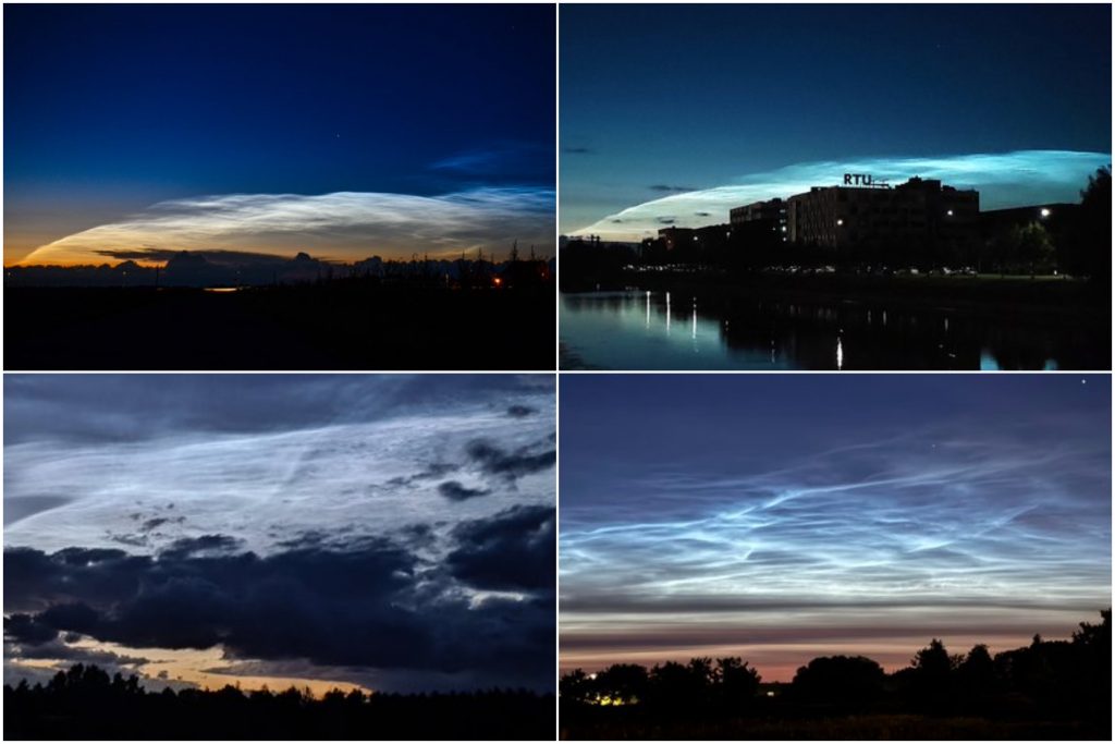 FOTO. Paceliet acis uz augšu! Vēlos vakaros Latvijas debesis rotā viena ...