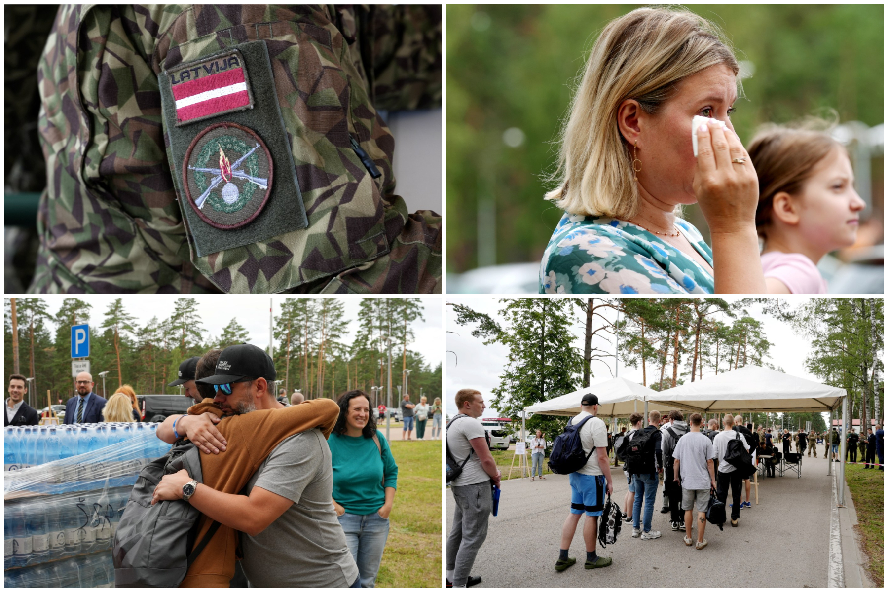FOTO. Atvadas no mīļajiem un pirmie soļi dienestā! Valsts aizsardzības ...