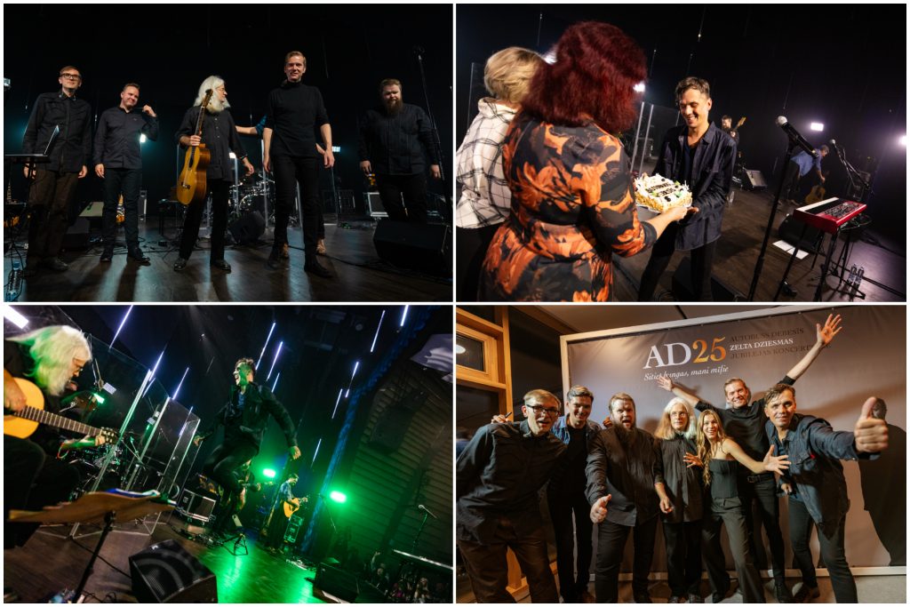 FOTO. Grupa “Autobuss debesīs” ar stāvovācijām aizvada jubilejas tūres ...