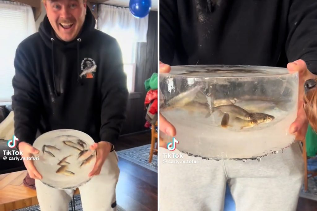 “Tavās rokās burtiski ir akvārijs!” Makšķernieks šokēts par zivju ...