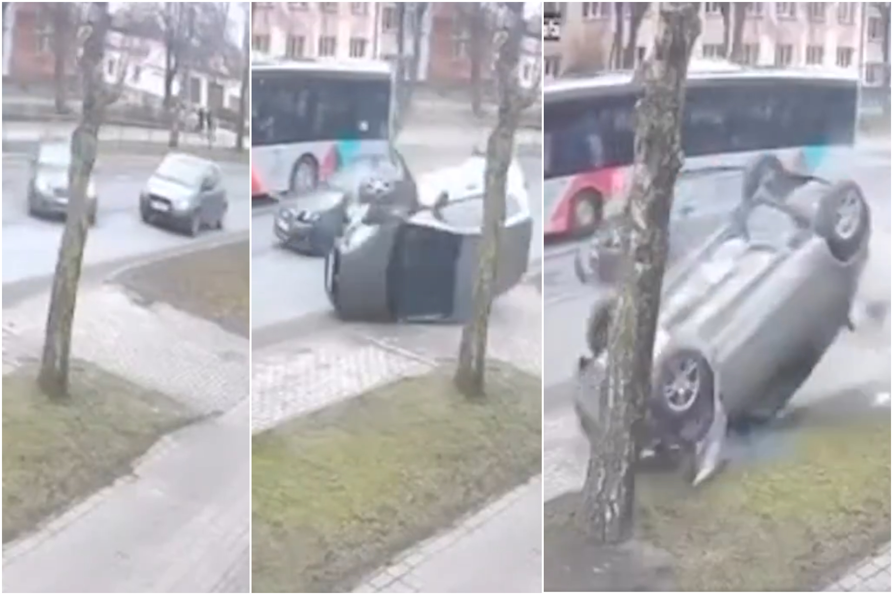 VIDEO. Kaut kā stulbi sanāca.. Liepājā gaišā dienas laikā “uz vāka ...