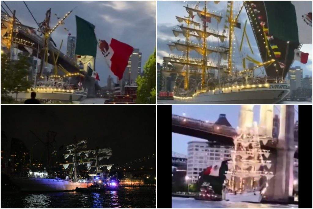 VIDEO. Grezns Meksikas burinieks Ņujorkā kaut ko neaprēķināja. Masti ...