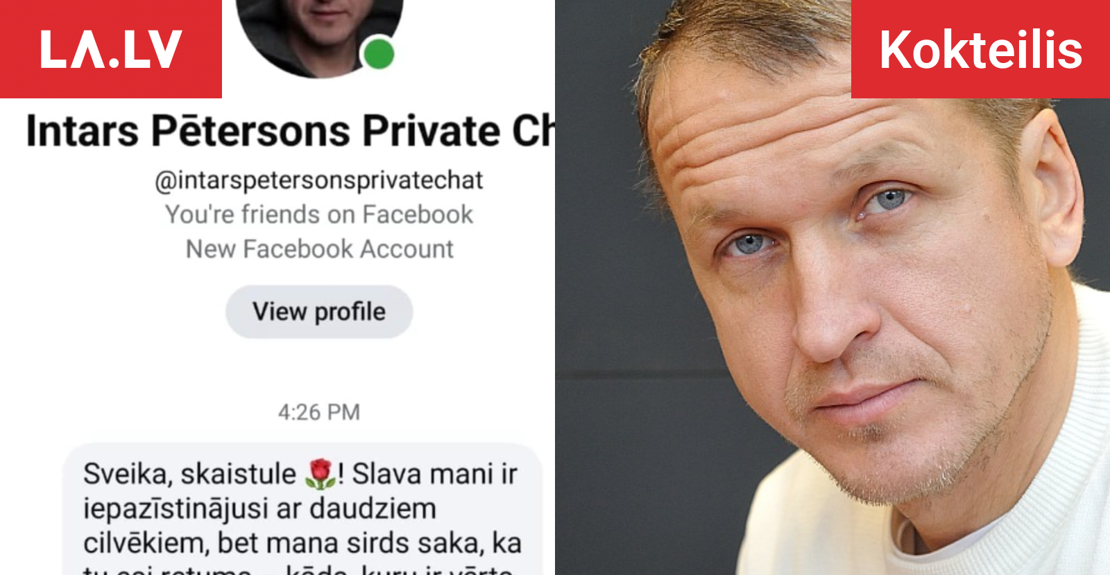 “Sveika, skaistule! Slava mani ir iepazīstinājusi ar daudziem cilvēkiem ...