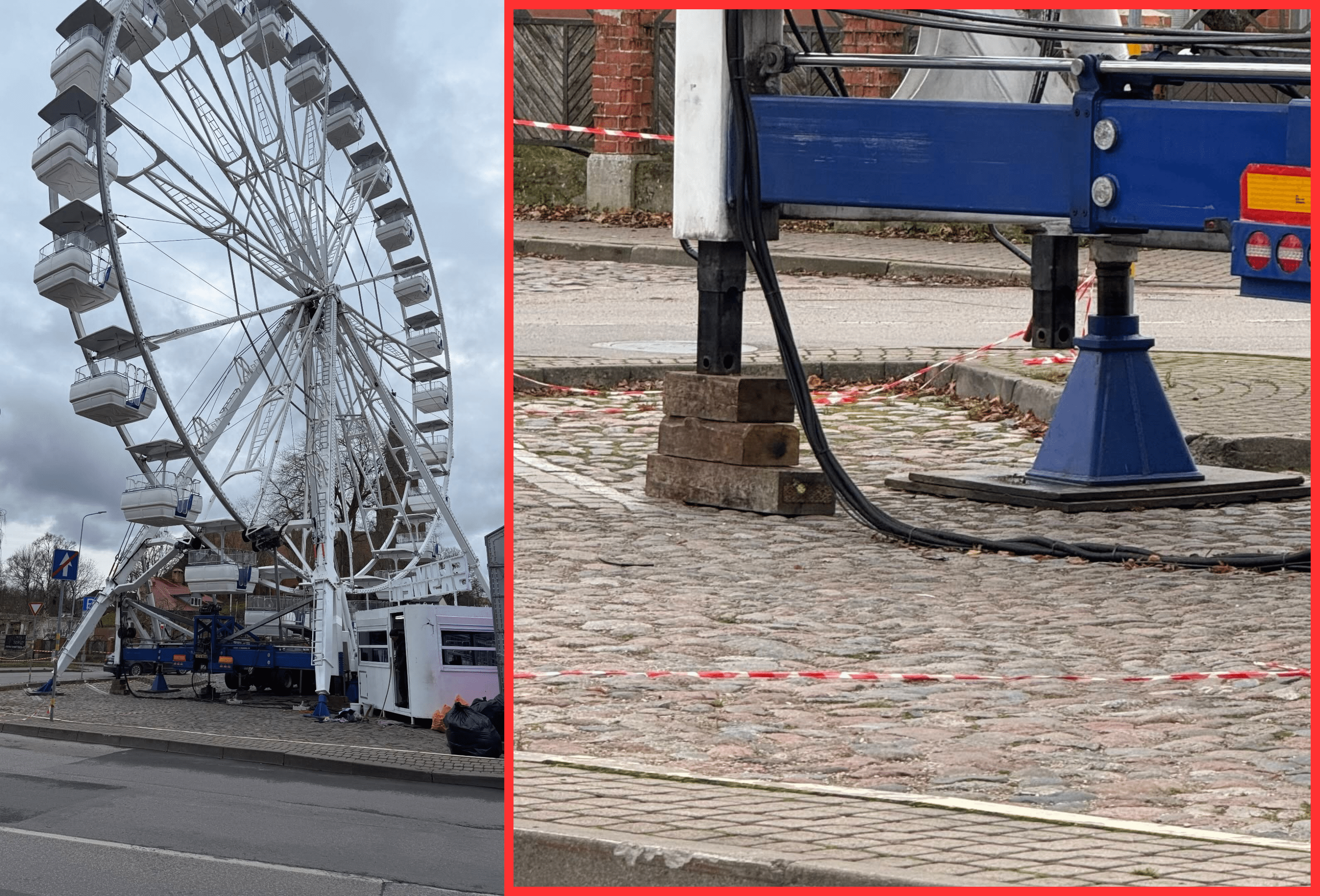 “Es tur nekāptu!” Tas, uz kā atstutēta daļa no Liepājas panorāmas rata ...